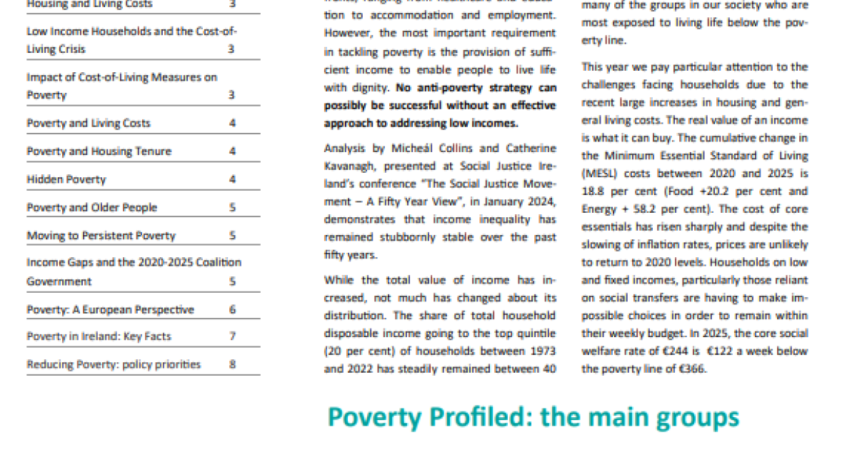 Poverty Focus 2025 - Launch | Social Justice Ireland